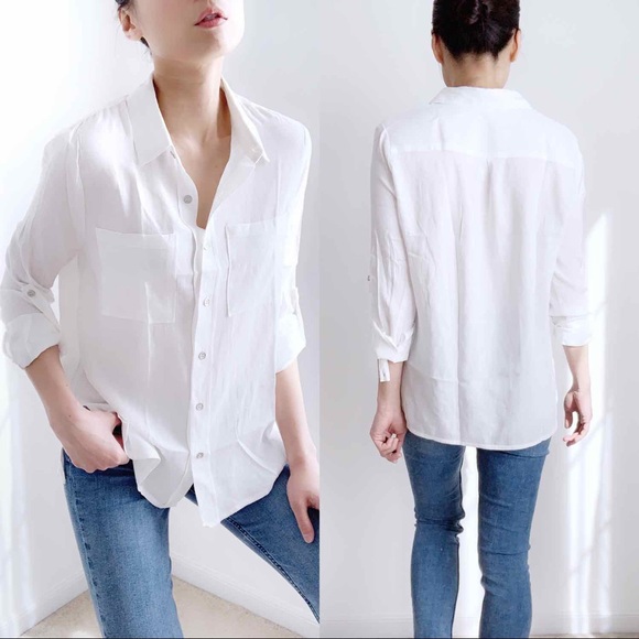 CHICBOMB | Tops | Classic Soft Button Down Shirt White | Poshmark